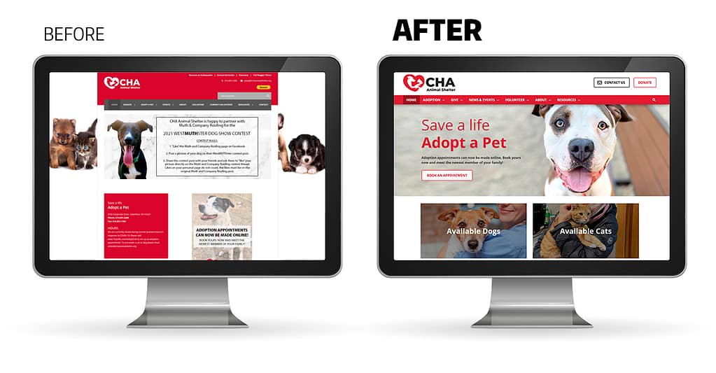 Website Redesign: CHA Animal Shelter