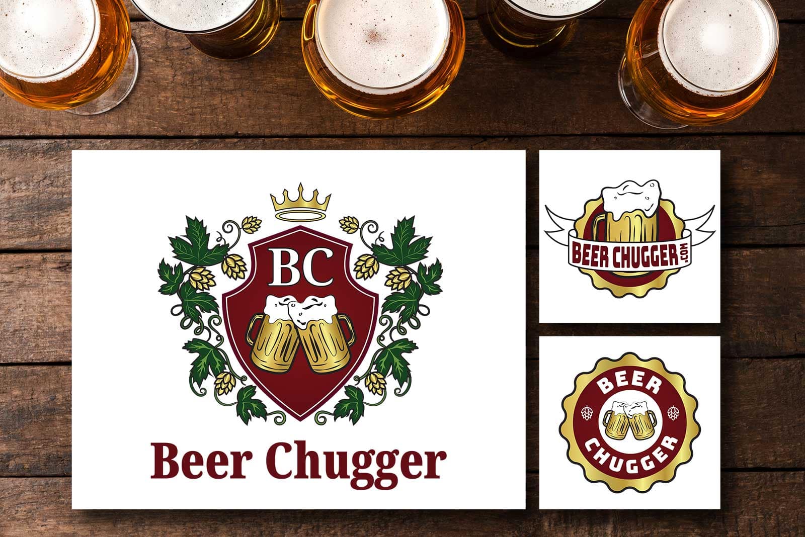 Beer Chugger Logo Design by Robintek