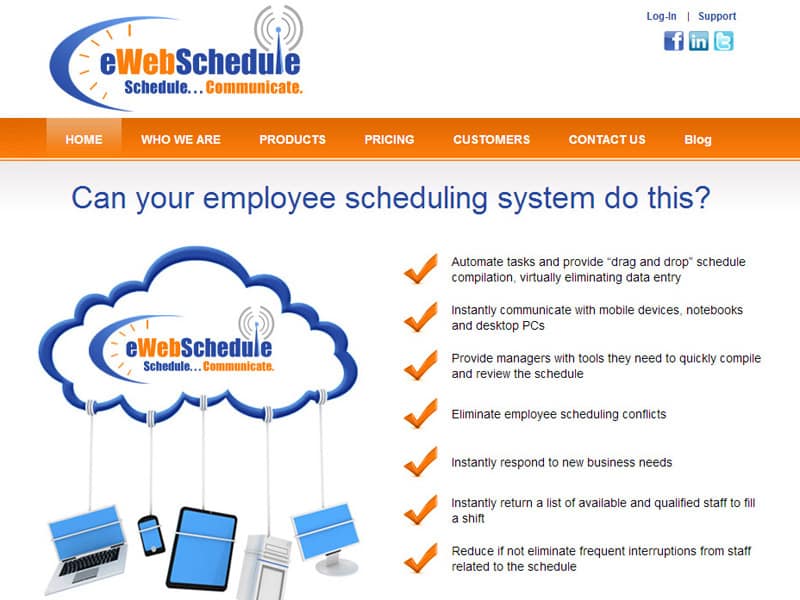 eWebSchedule Website Design - Robintek: Columbus Website Design ...