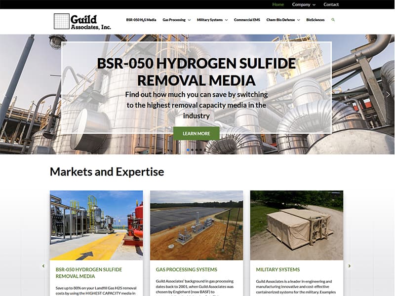 Website Build - Guild Associates - Robintek: Columbus Website Design ...