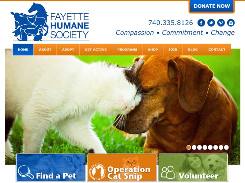 Fayette Humane Society - Robintek: Columbus Website Design, Graphic ...