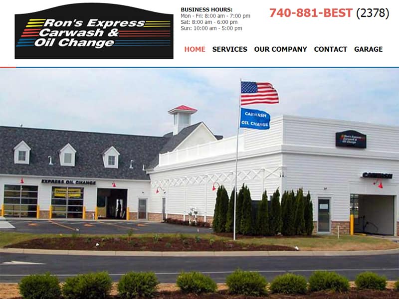 Ron's Express Carwash and Oil Change - Robintek: Columbus Website ...