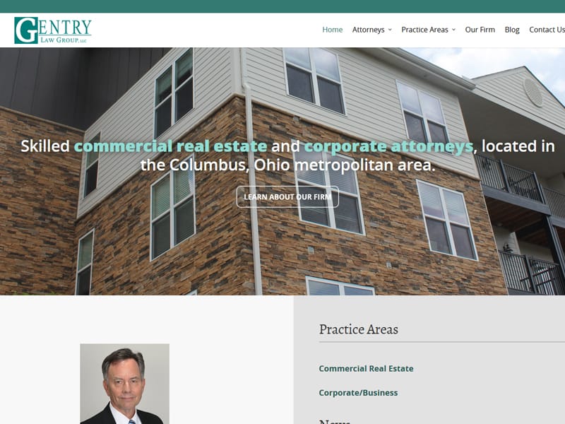 Gentry Law Group - Robintek: Columbus Website Design, Graphic Design ...