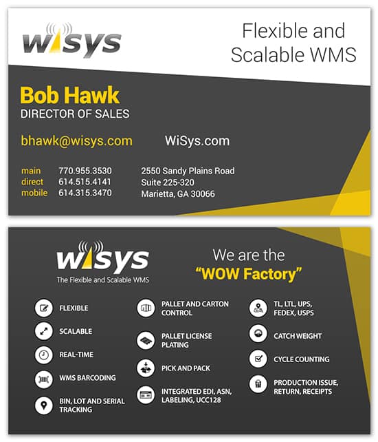 WiSys: Business Card Design - Robintek: Columbus Website Design ...