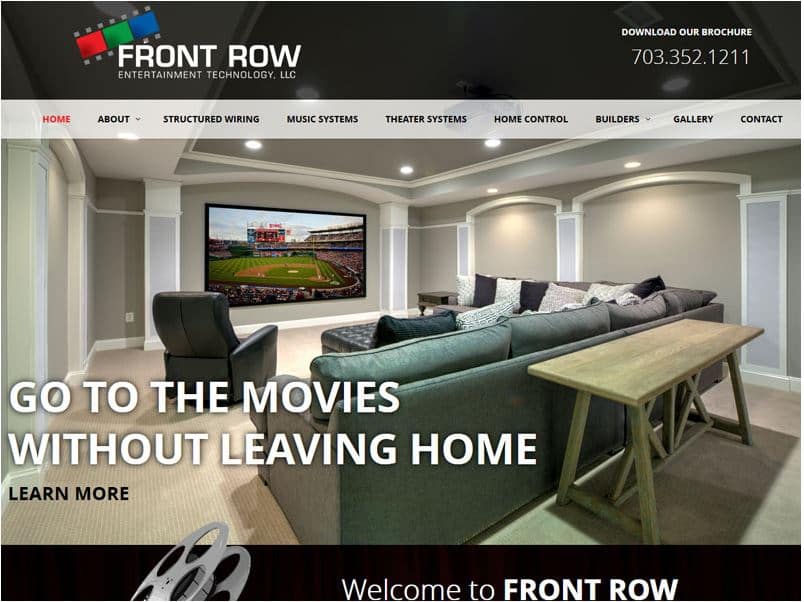 New Website Design and Launch - Front Row Entertainment Technology ...