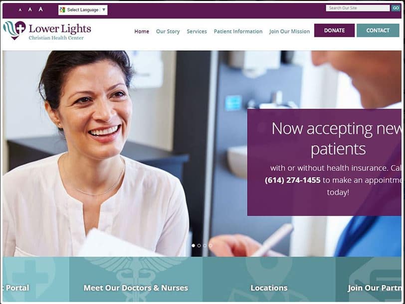 Our Newest Website Design and Launch - Lower Lights Christian Health ...