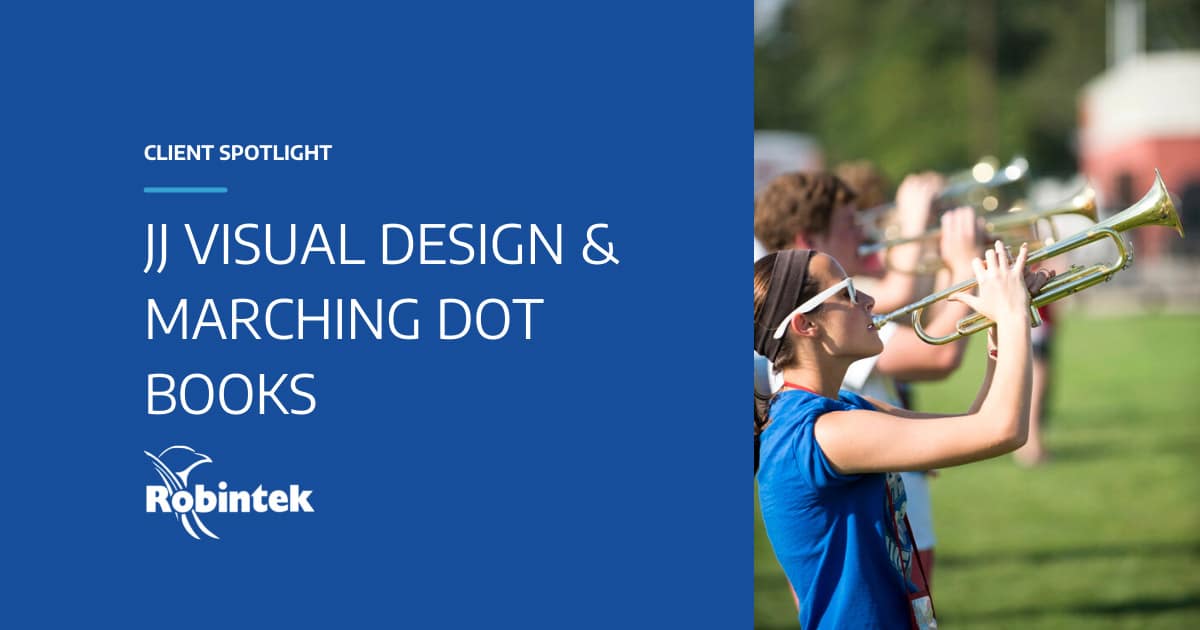 Client Spotlight: JJ Visual Design & Marching Dot Books - Robintek
