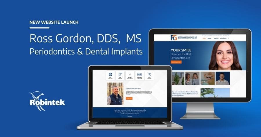 Dental Website Redesign for Ross Gordon - Robintek Web Design