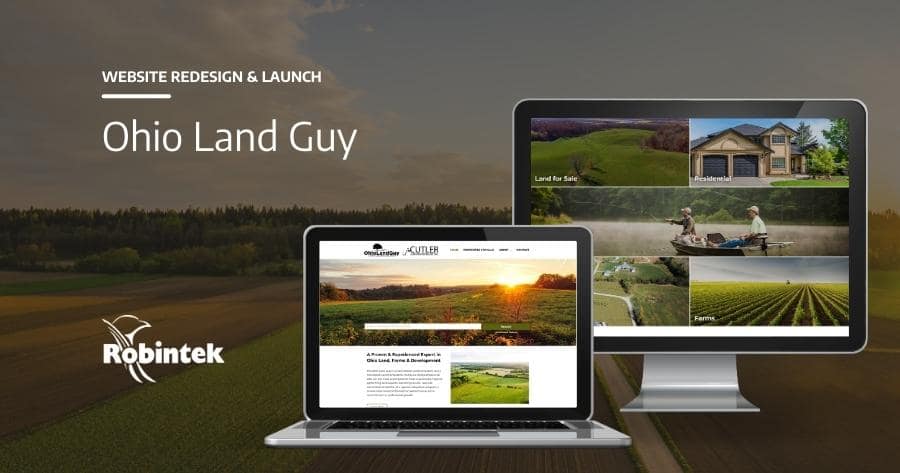 Ohio Land Guy Web Design by Robintek: a Case Study