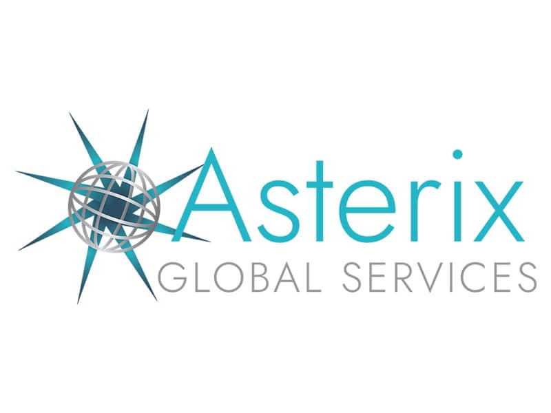Asterix Global Services Logo Design by Robintek Graphic Design